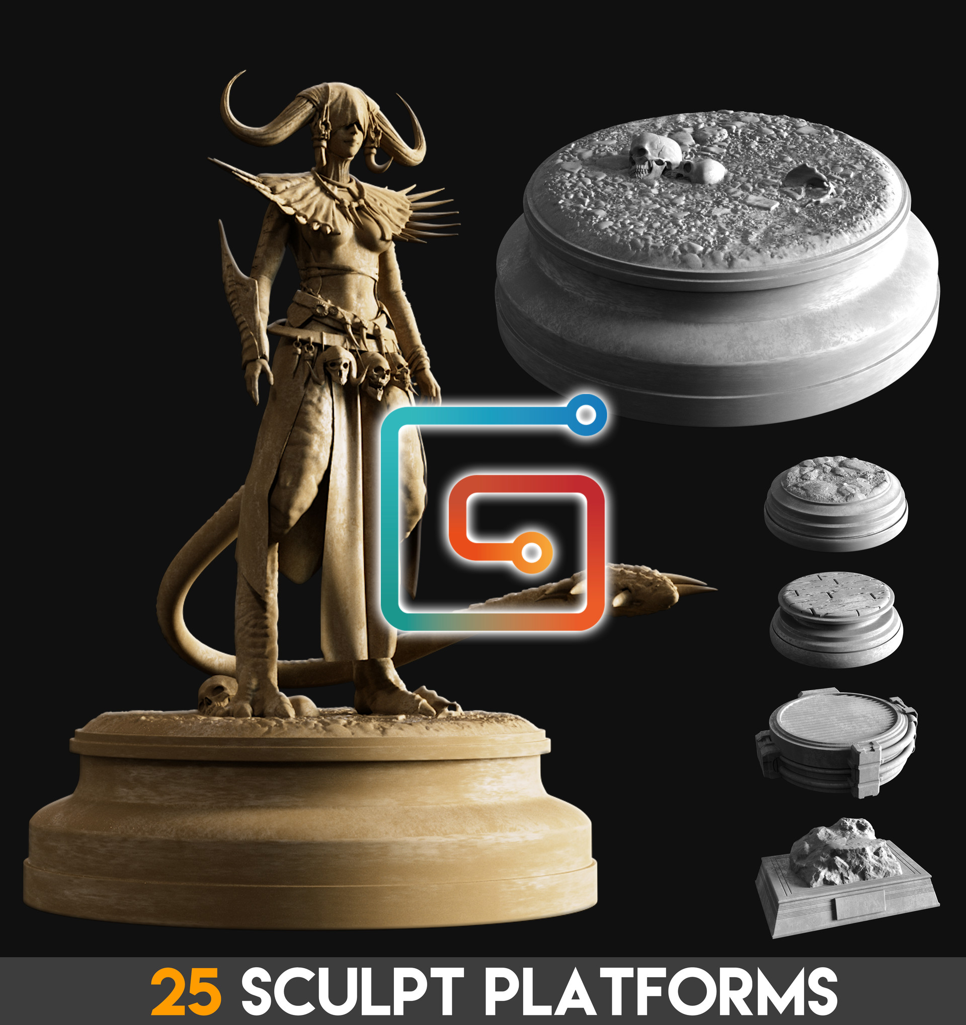 ArtStation - 25 Sculpt Platforms - Available now!