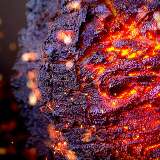 ArtStation - Damp charred wood