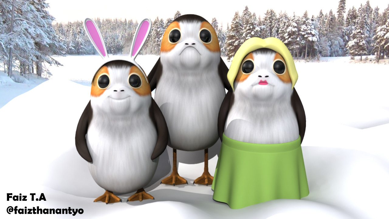 ArtStation - Porg Family