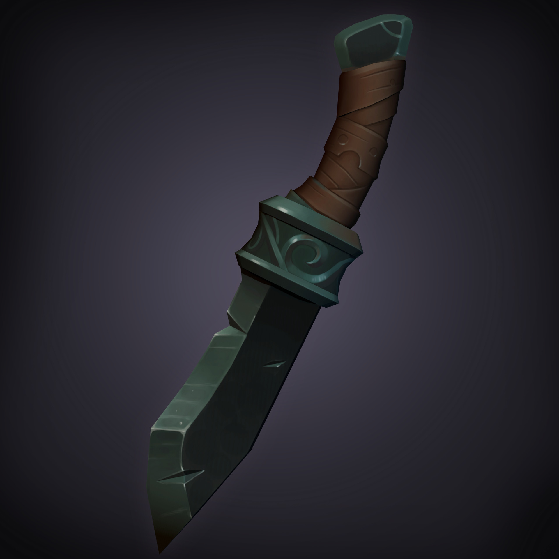 ArtStation - Magnus's Knife. Low Poly Weapon