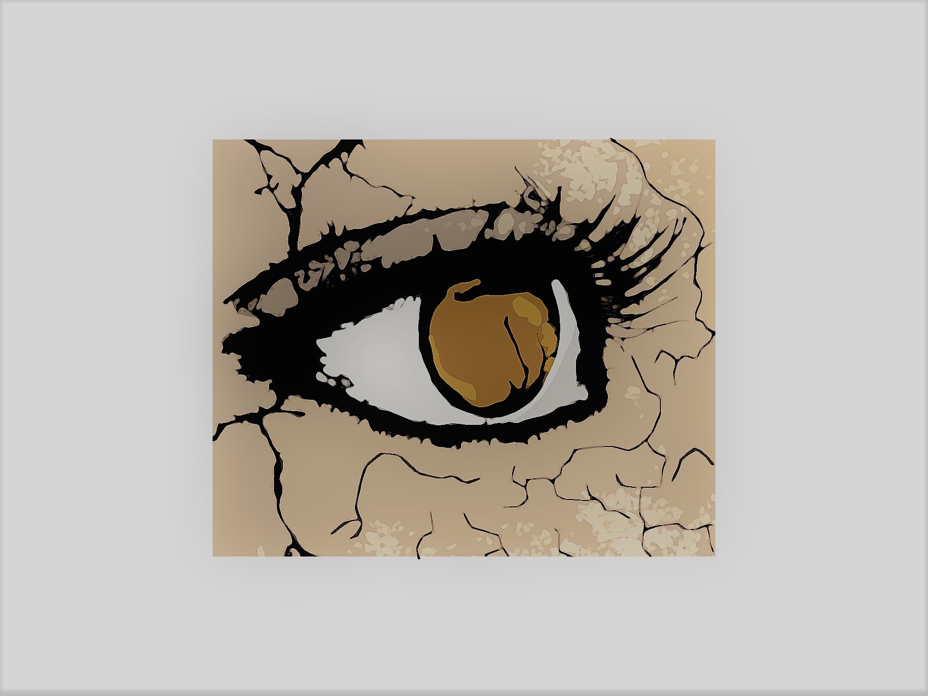 ArtStation - Eye Piece With Decaying Cracking Skin