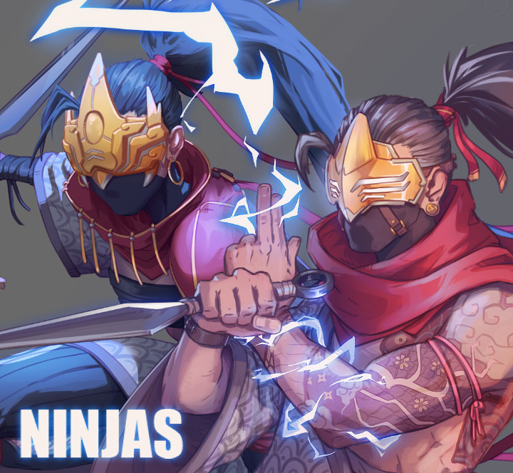 ArtStation - Ninja couple, Nico Fari