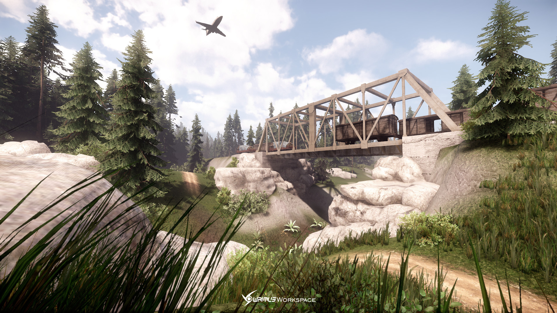 ArtStation - Forest Railroad