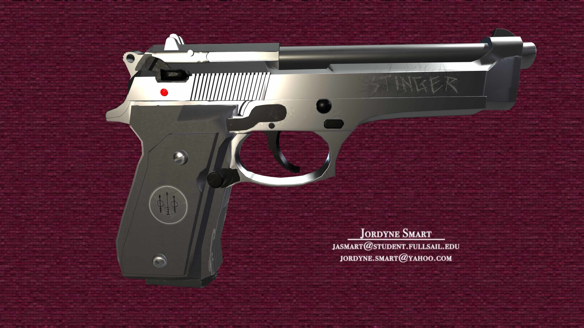 ArtStation - Beretta 92 - In Progress