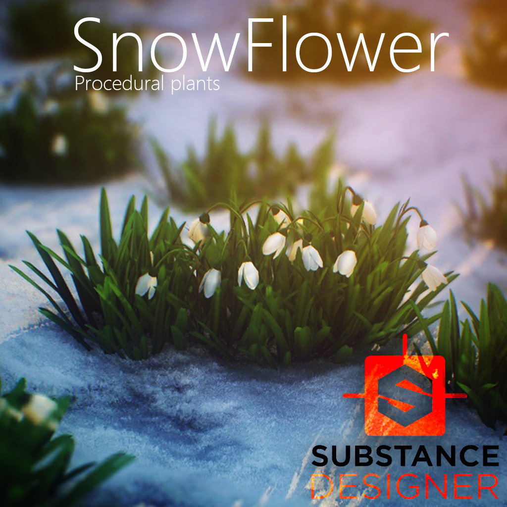 ArtStation - Substance SnowFlowers