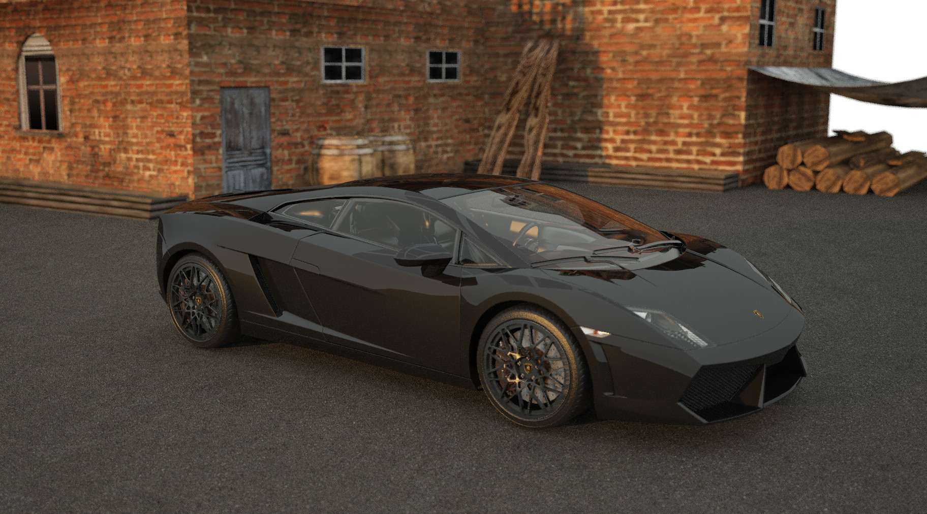 ArtStation - Lamborghini car vRay render concept.