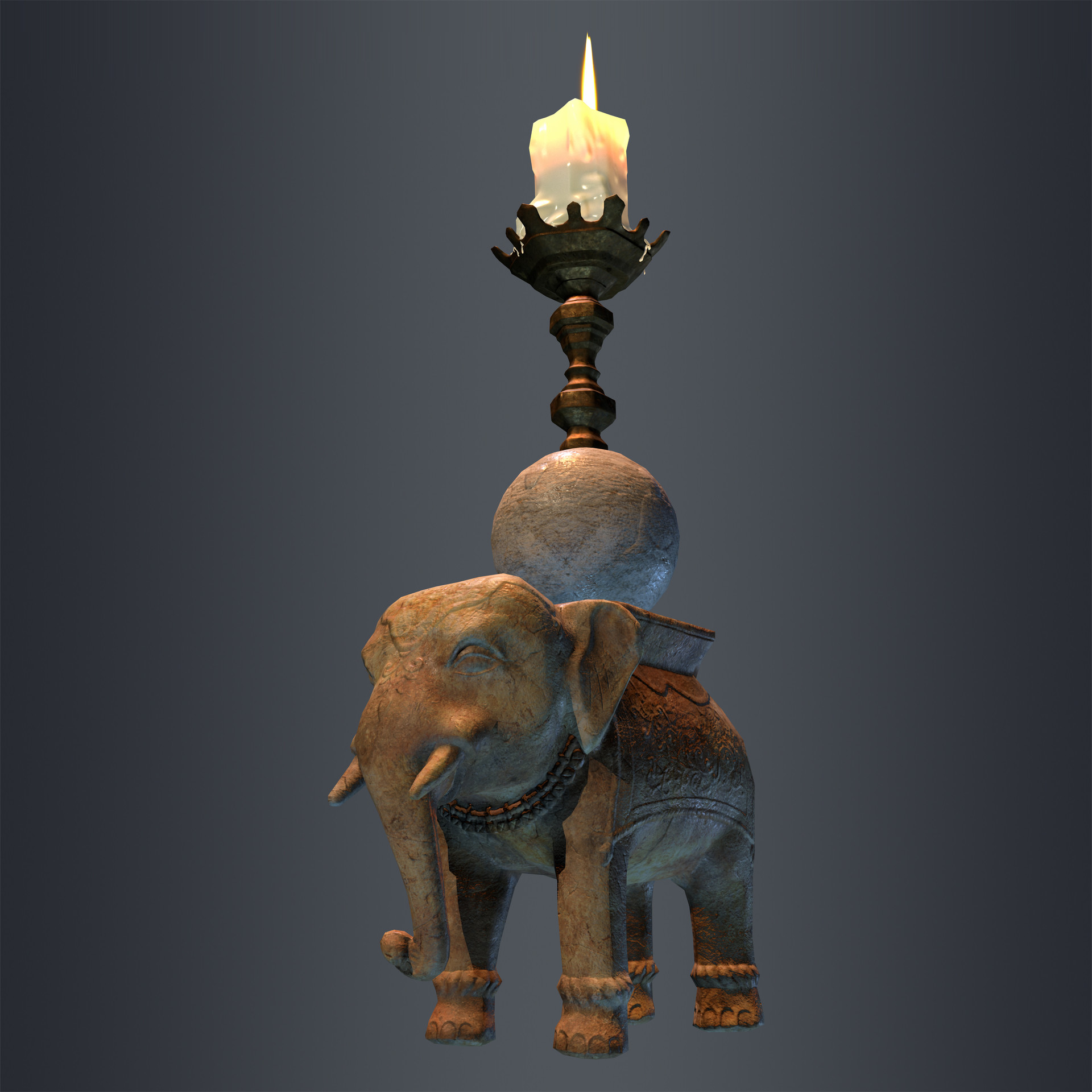 ArtStation - Candlestick/Elephant/Lamp