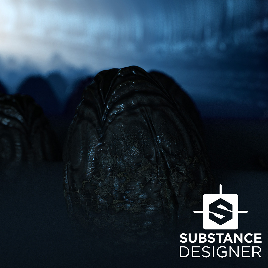 ArtStation - Alien Egg - Substance - PBR Material