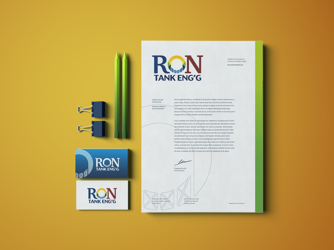 ArtStation - Ron Tank Eng'g - Branding