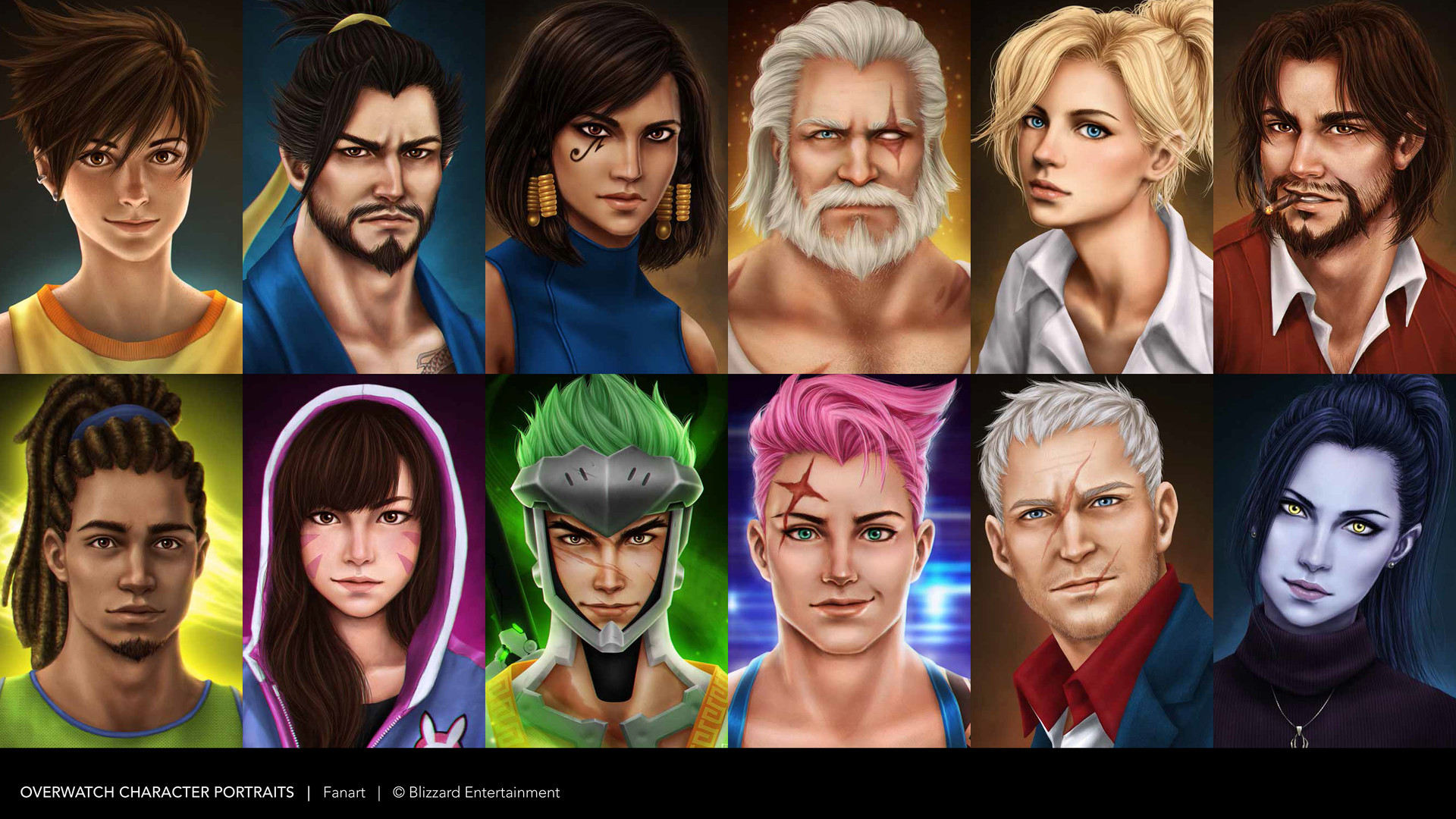 ArtStation - Overwatch Portraits