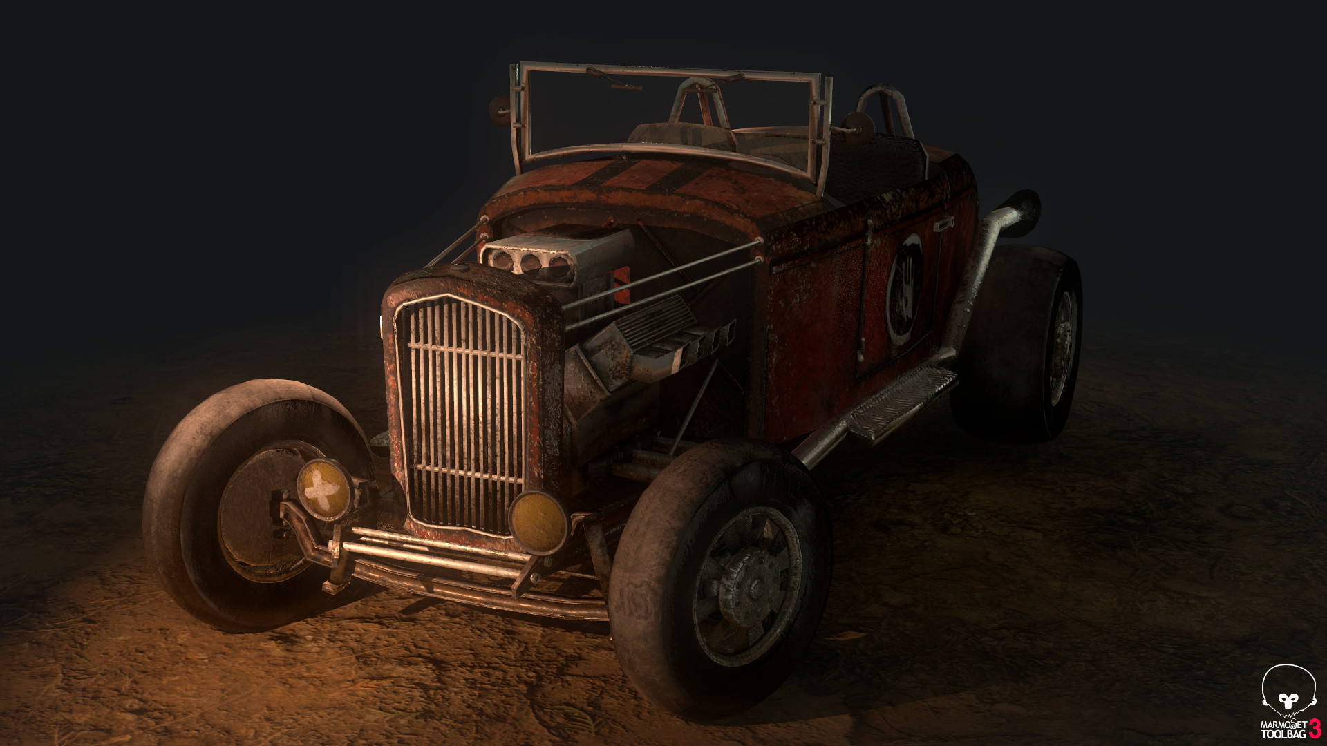 ArtStation - Post Apocalyptic Hot Rod