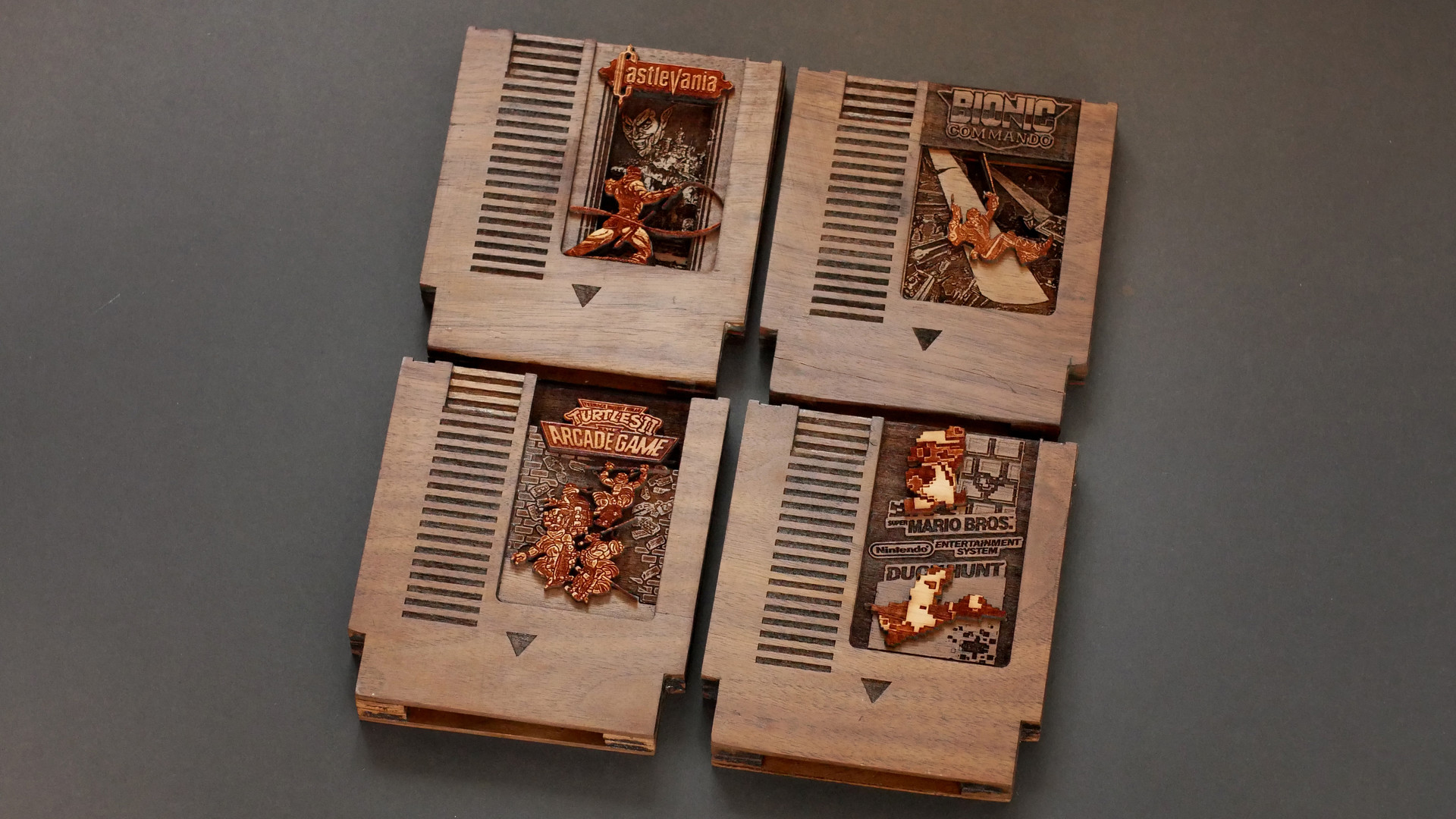 ArtStation - Wooden NES Cartridges