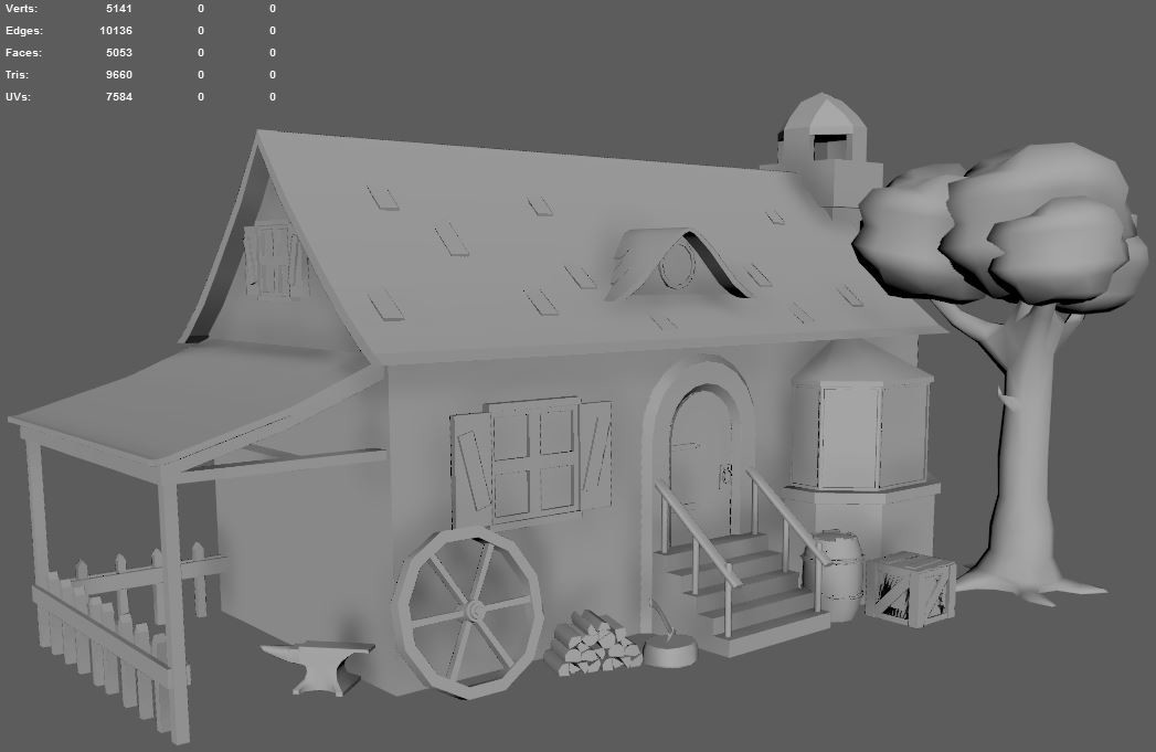 ArtStation - Cottage &Props