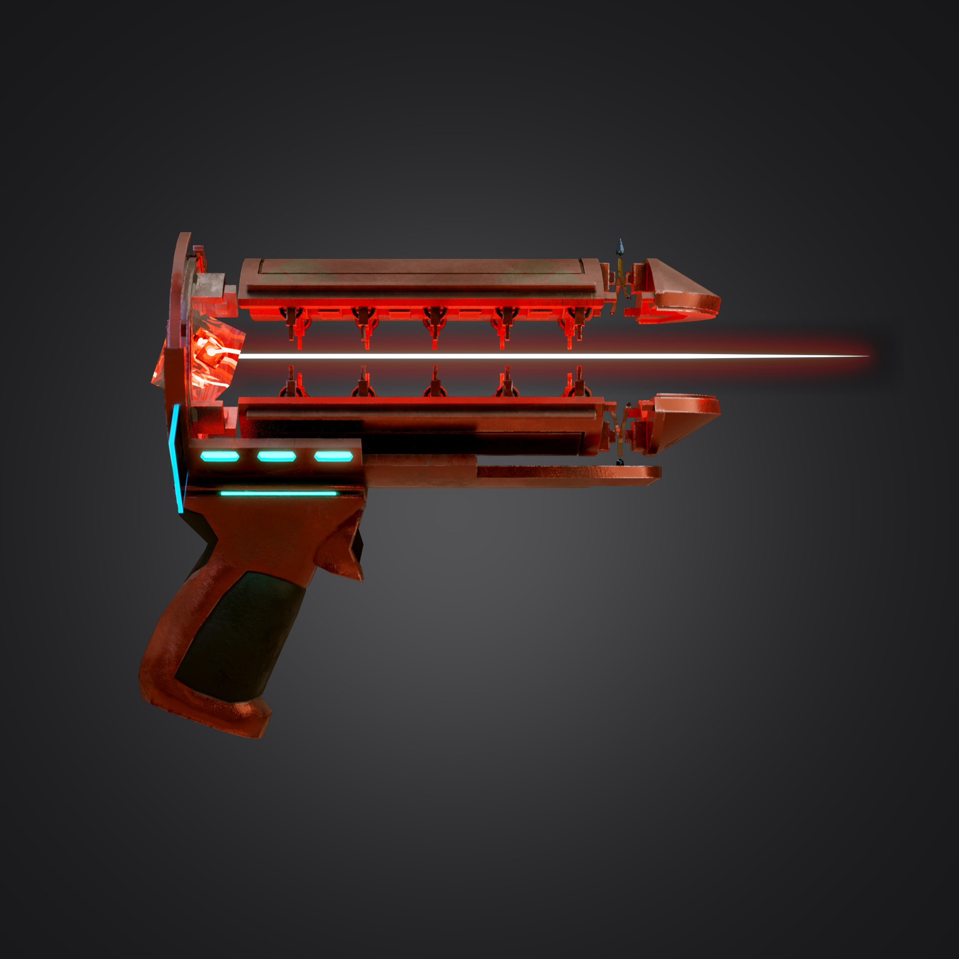 ArtStation - Rail Gun Pistol