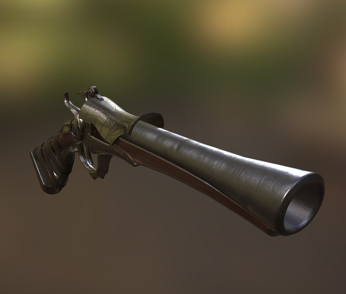 ArtStation - Bloodborne Hunter Pistol