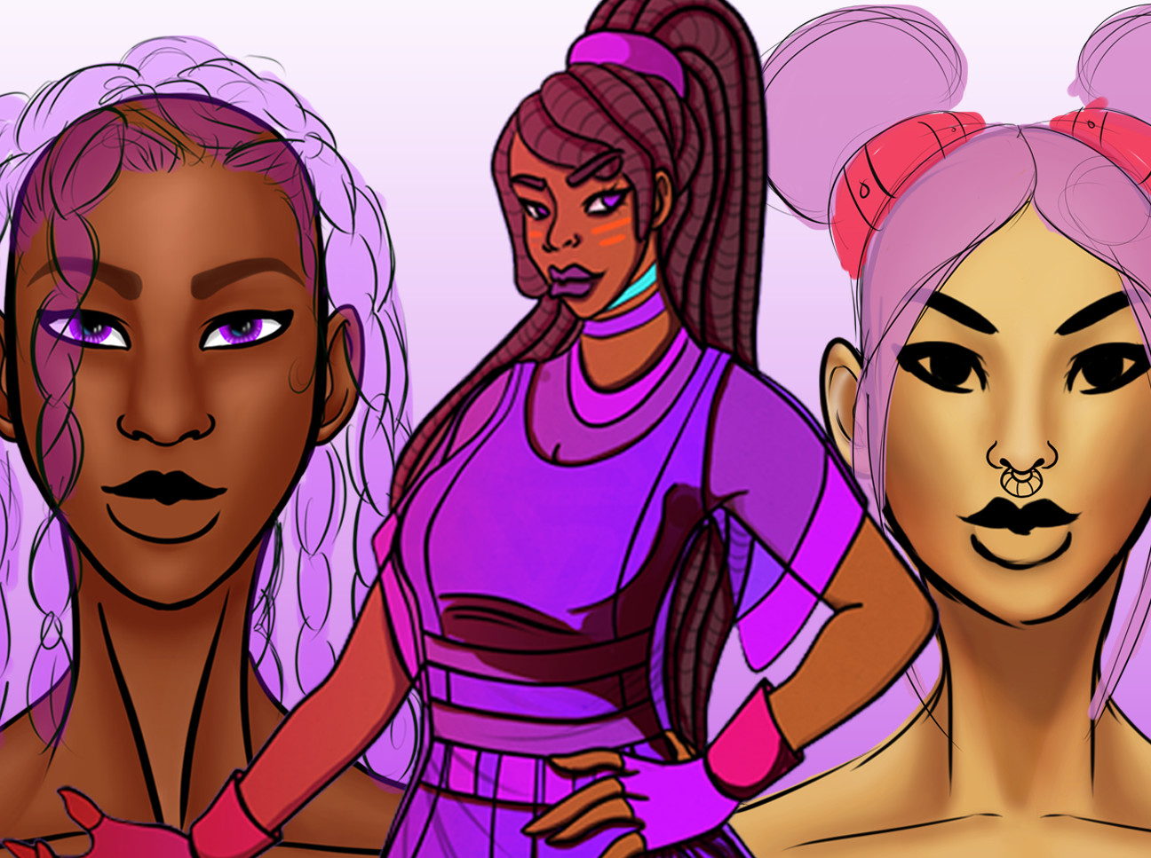 ArtStation - "MALICE" Characters WIP & Redesigns