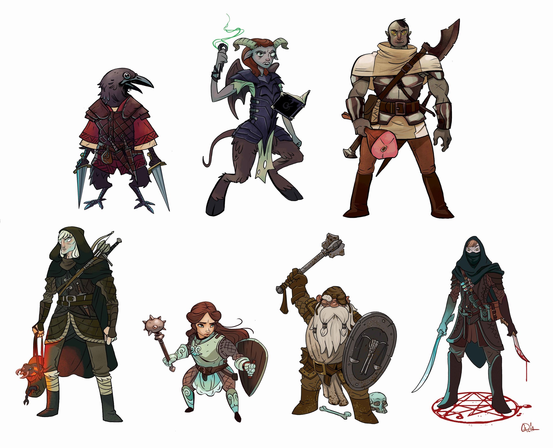 ArtStation - D&D Character Illustrations