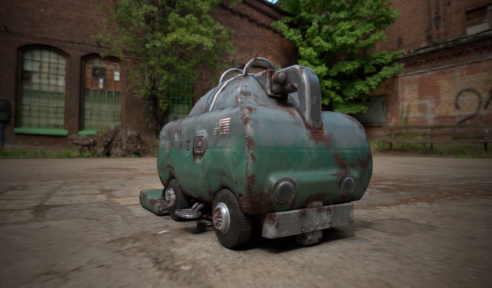 ArtStation - Zamboni Ice Polisher 3D model for Fallout 4 Cascadia