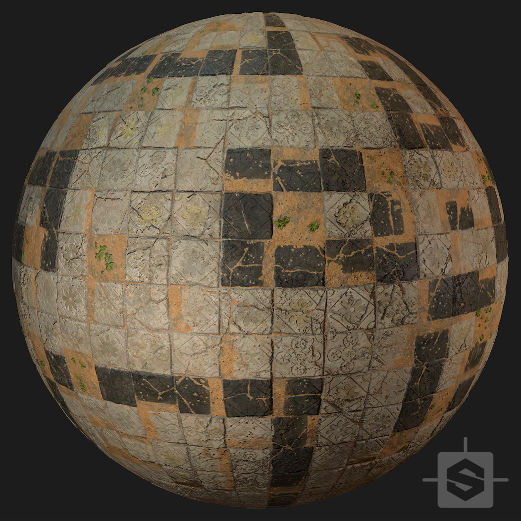 ArtStation - Medieval Floor 02 - Procedural Material PBR