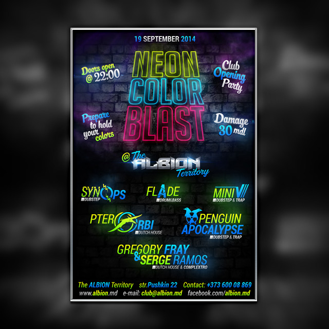 ArtStation - Neon Color Blast [Flyer]