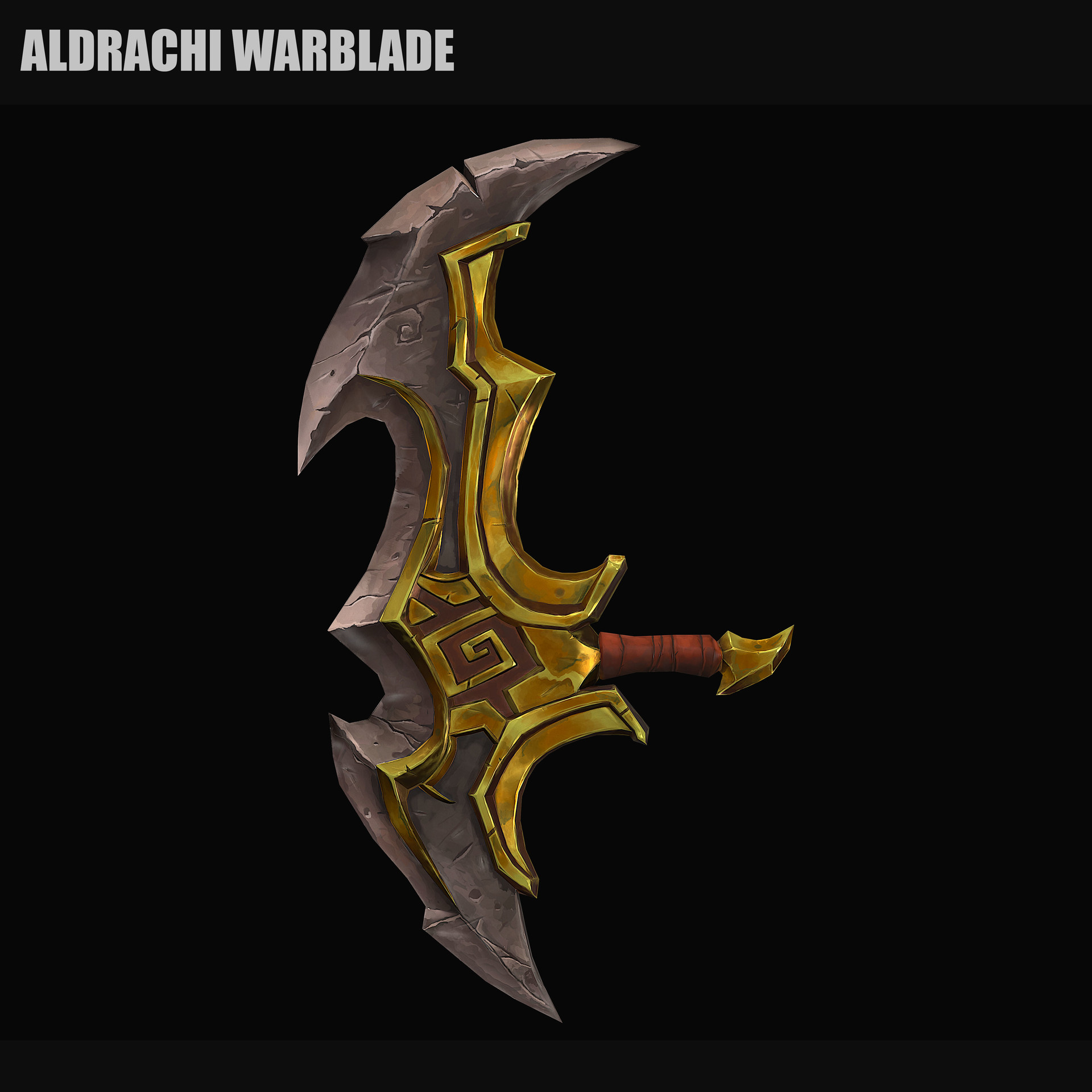 ArtStation - Aldrachi Warblade Demon Hunter Weapon_Game Ready