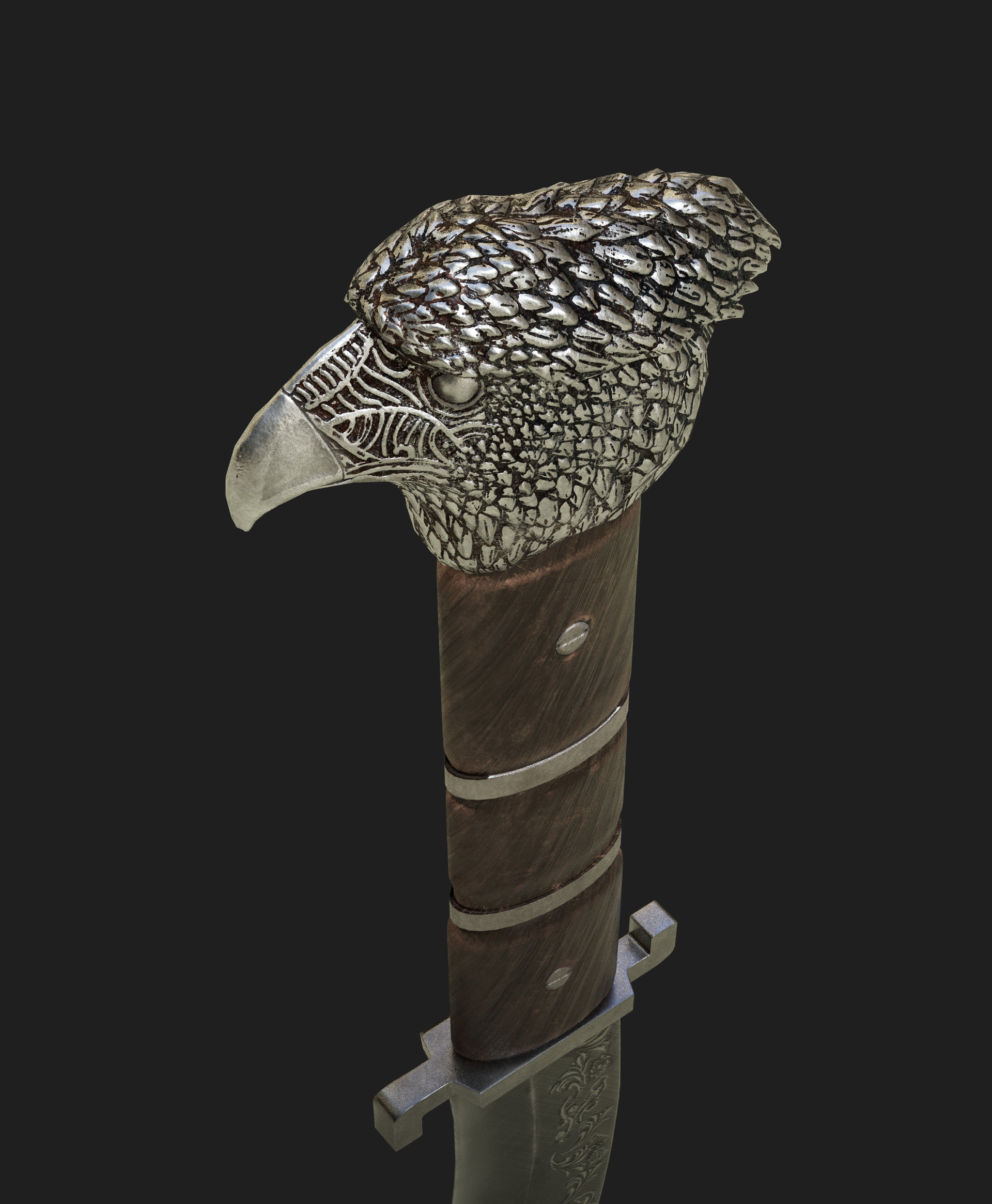 ArtStation - Tango negro knife (weapon design): from concept art to 3d ...