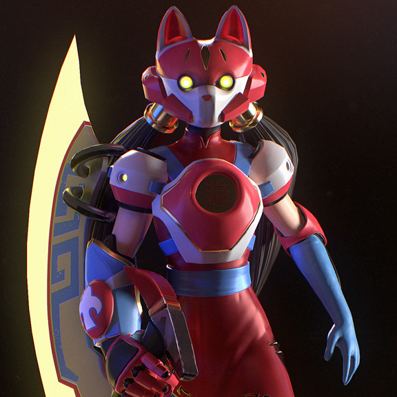 ArtStation - Catgirl Fighter, Blair Mackay