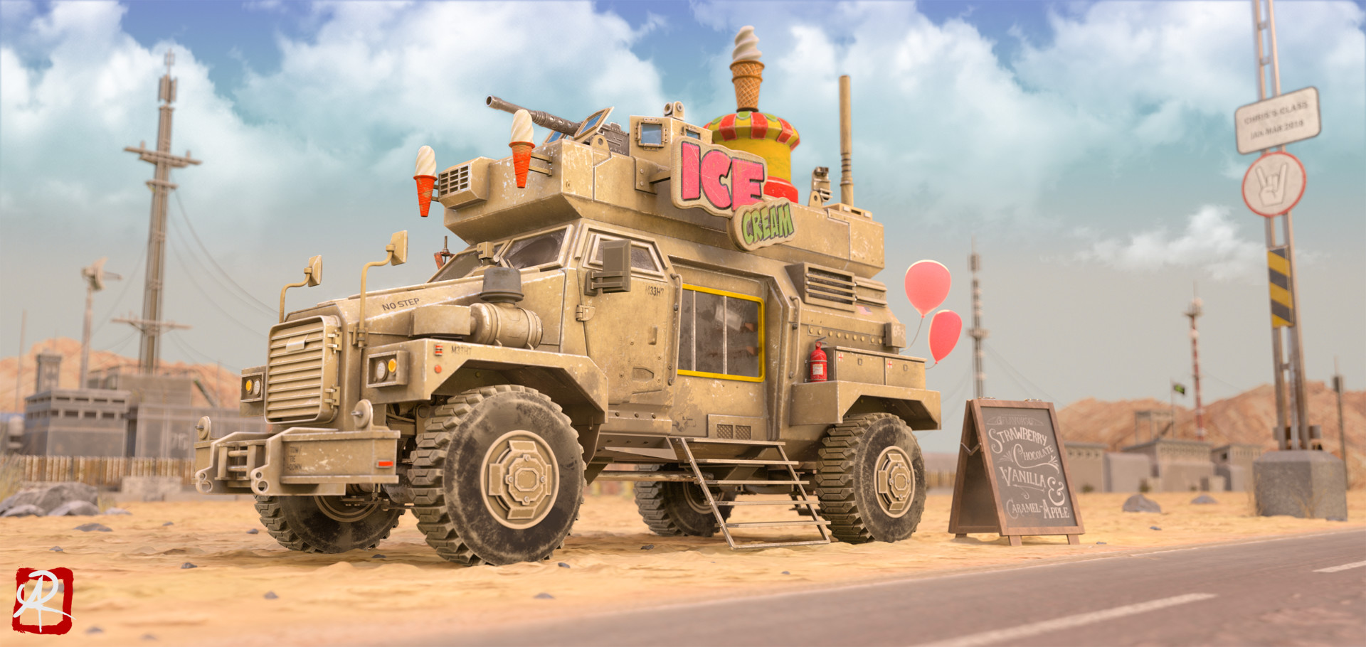 ArtStation - AICT - Ice Cream Truck