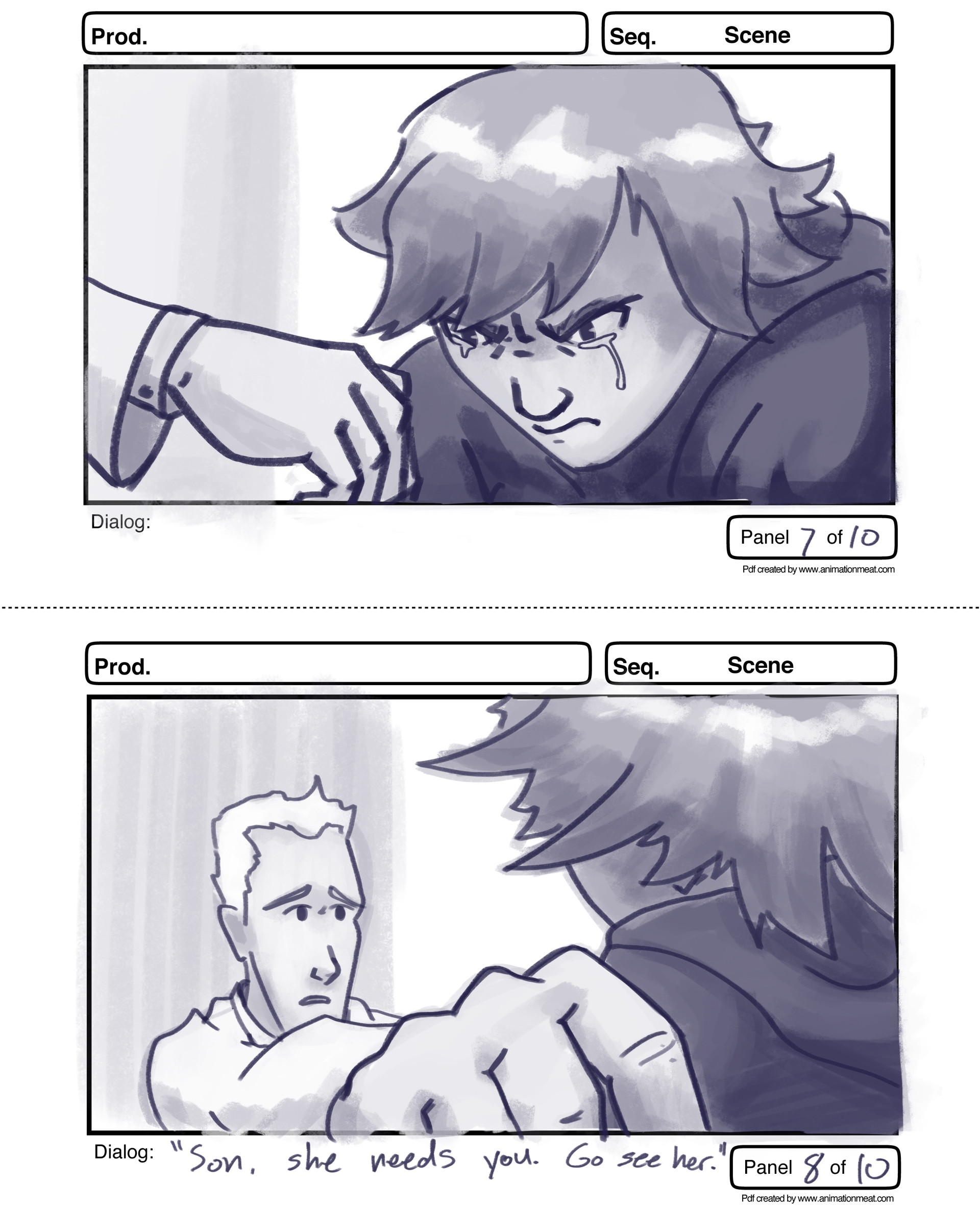 ArtStation - Storyboard: The Hospital Scene