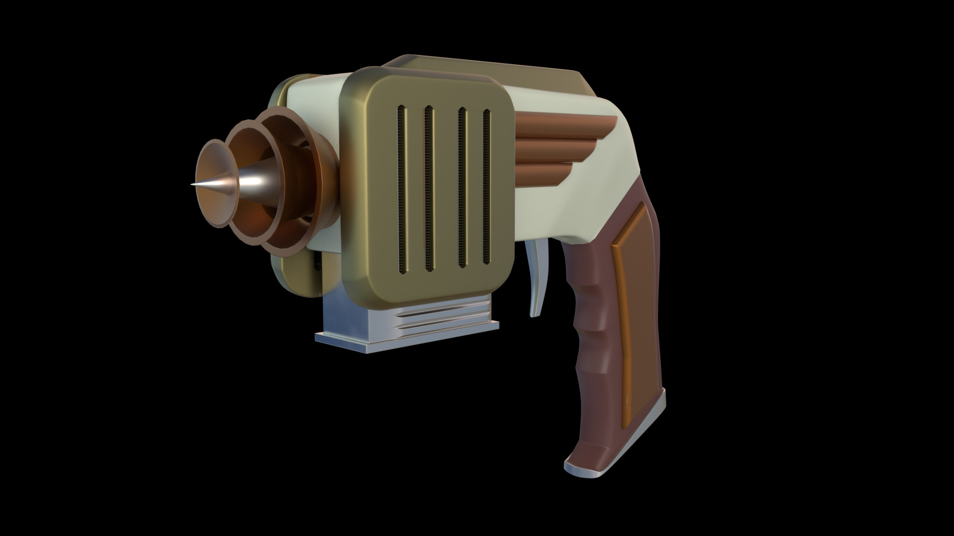 ArtStation - Retro Futurism Inspired Gun