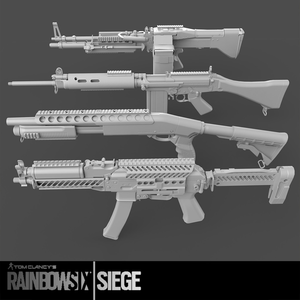 ArtStation - Rainbow 6 : Siege Weapon Stuff