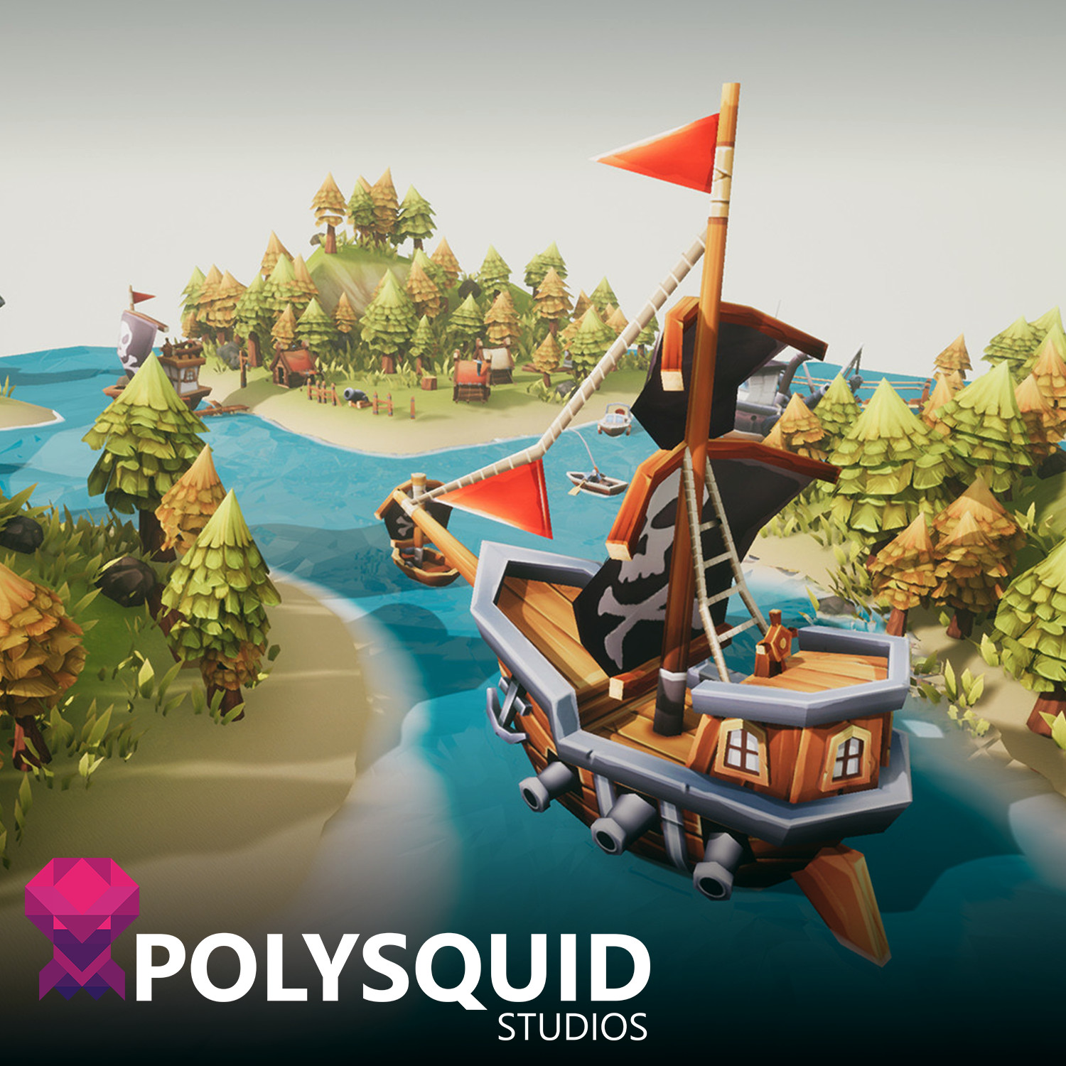 ArtStation - Stylized Ships Environment