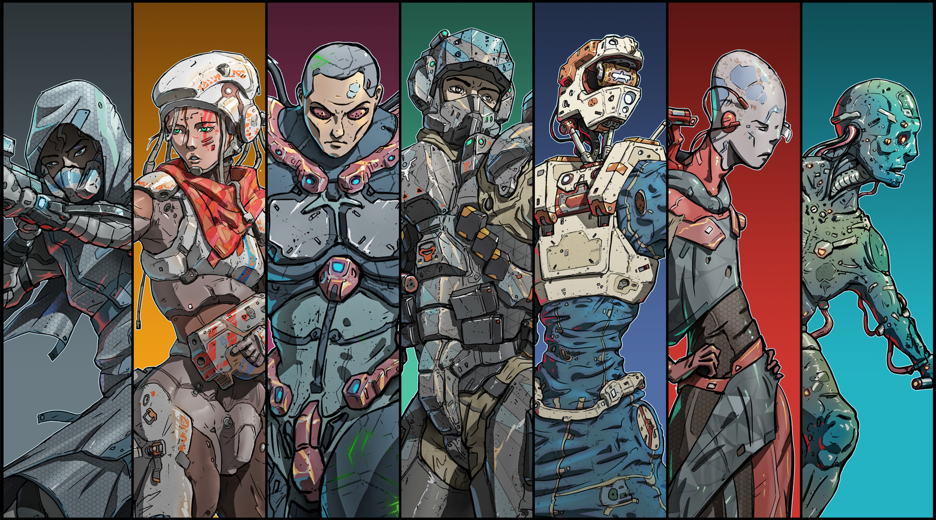 ArtStation - Sci-fi characters design #1