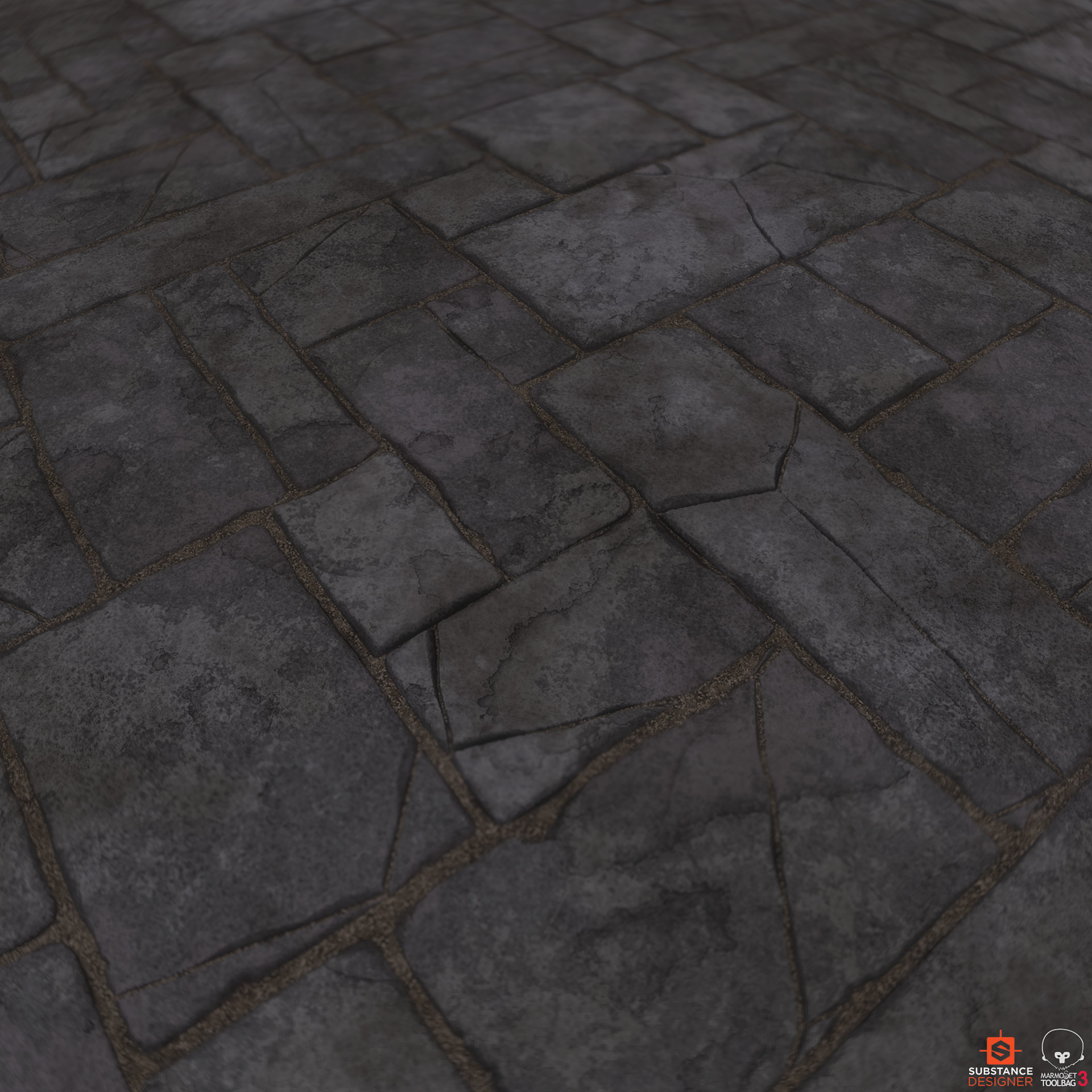 ArtStation - Ancient Stone Floor Material