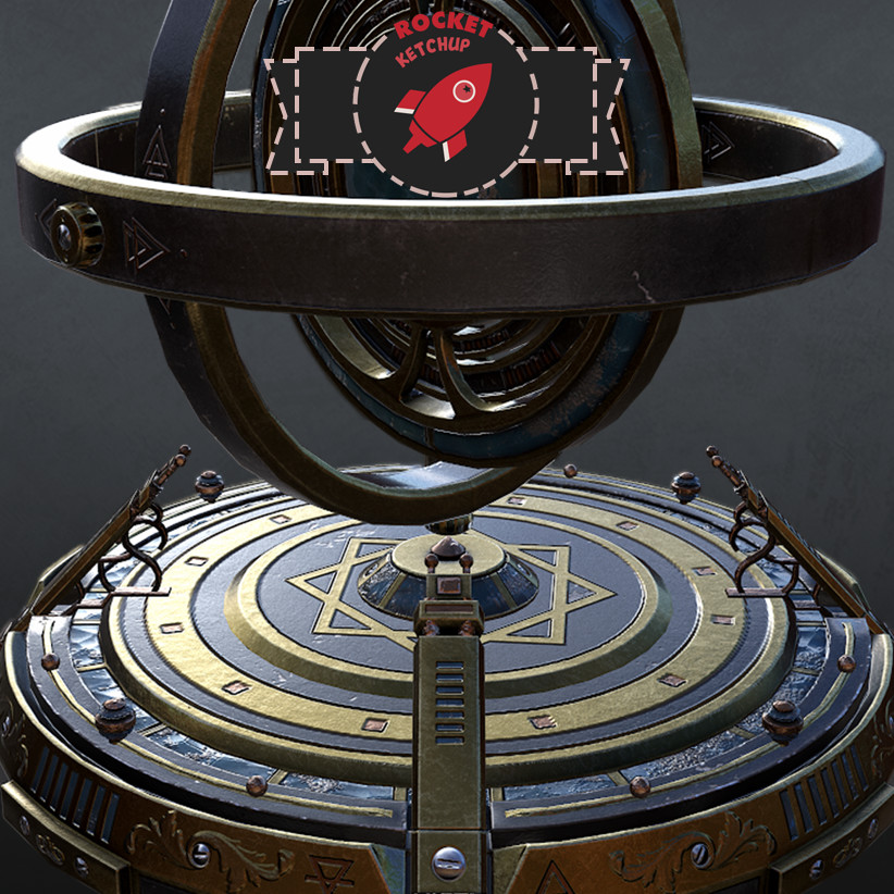 ArtStation - Steampunk Gyroscope Pickup