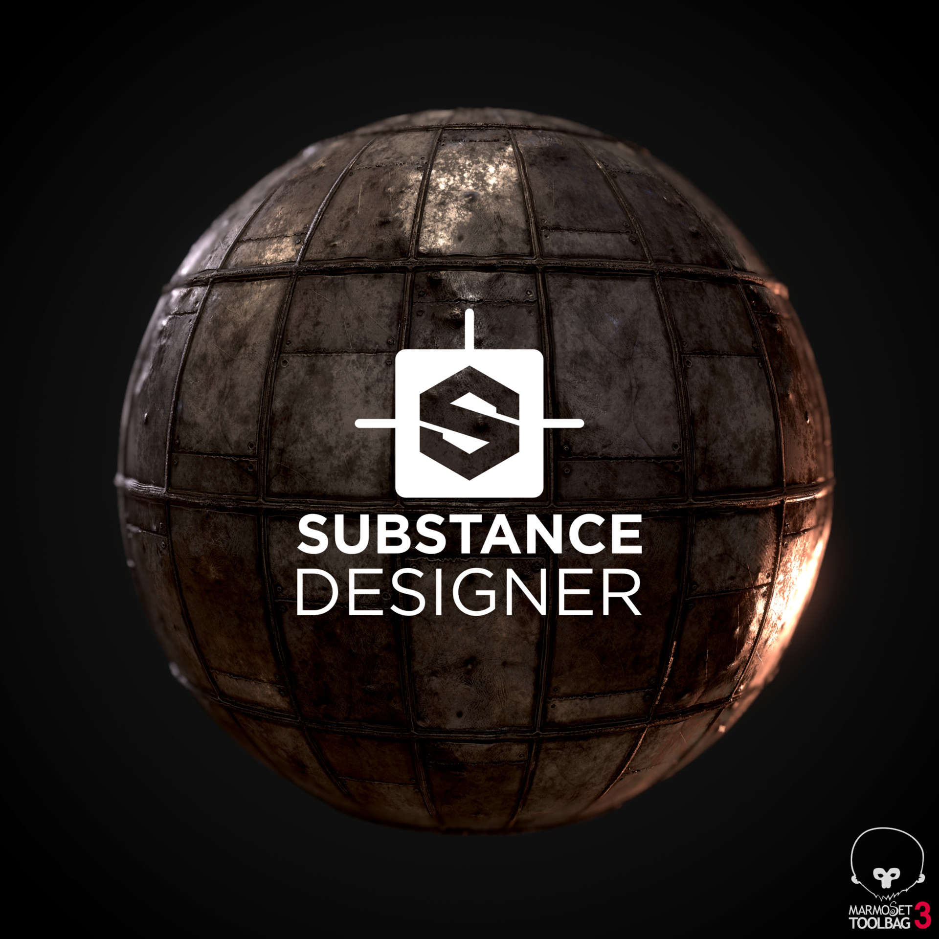 ArtStation - Metal Wall Plates (Substance Designer)
