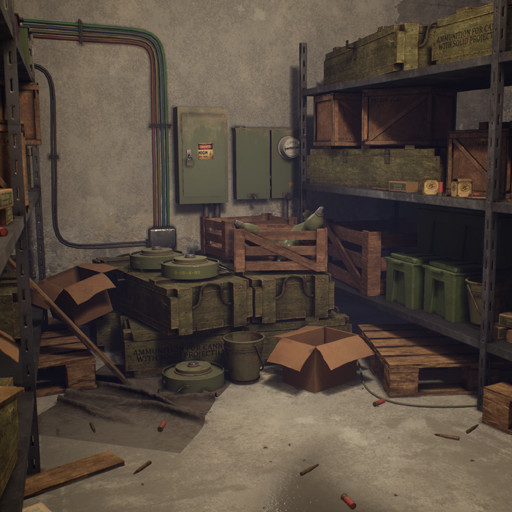 ArtStation - Armory basement