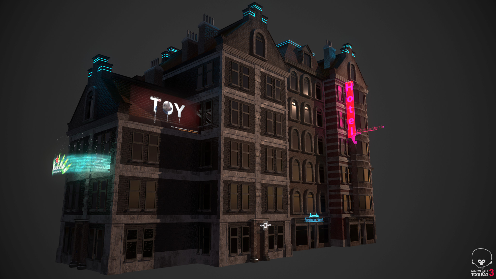 ArtStation - Modular Buildings (Amsterdam inspired)