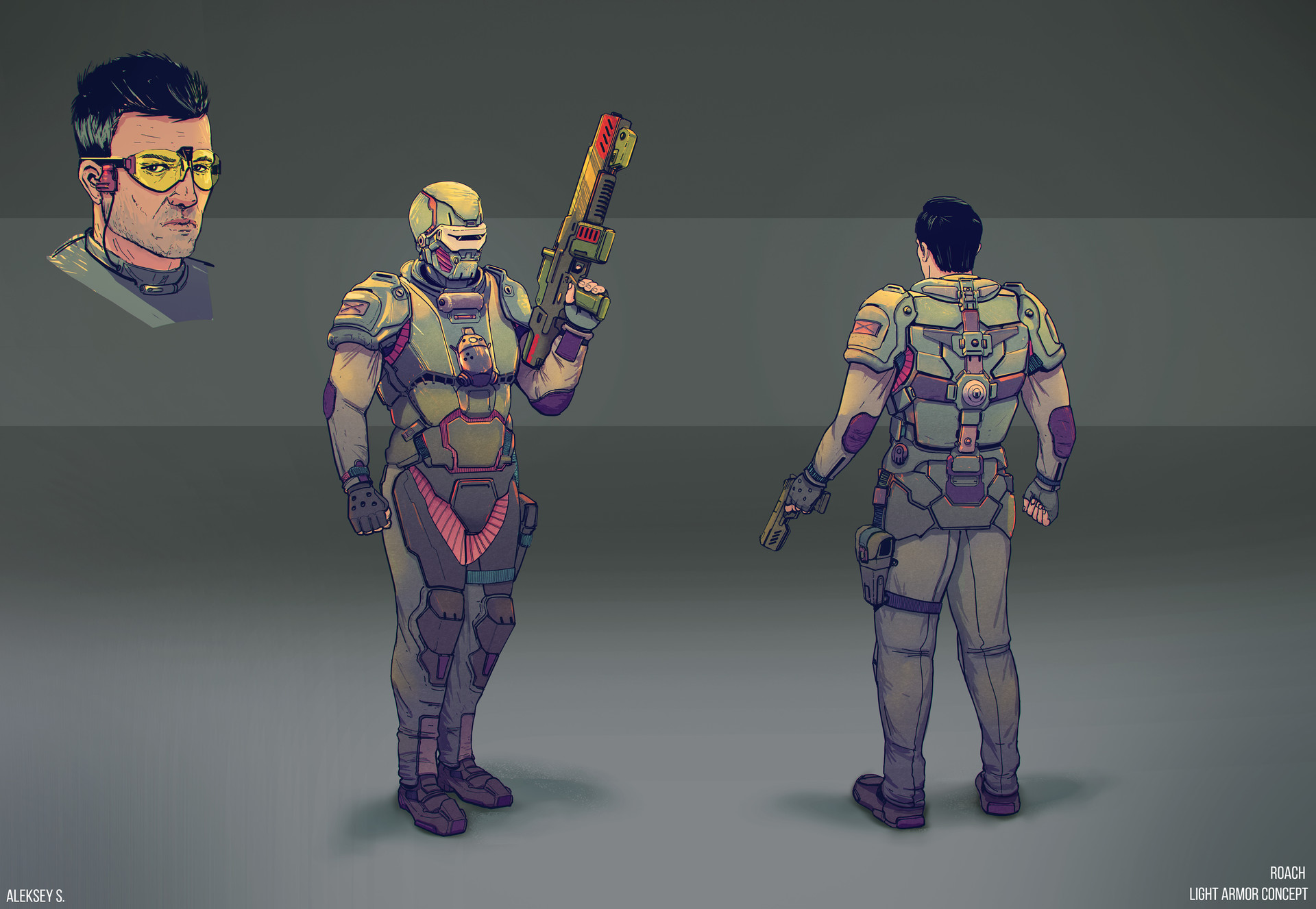 ArtStation - Roach Light Armor Concept