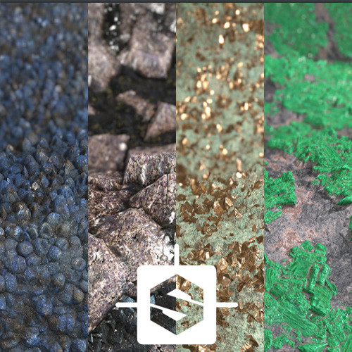 ArtStation - Procedural materials - Ore for mining