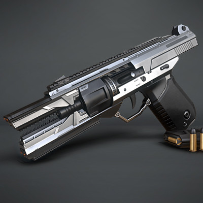 ArtStation - Sci-fi Handgun
