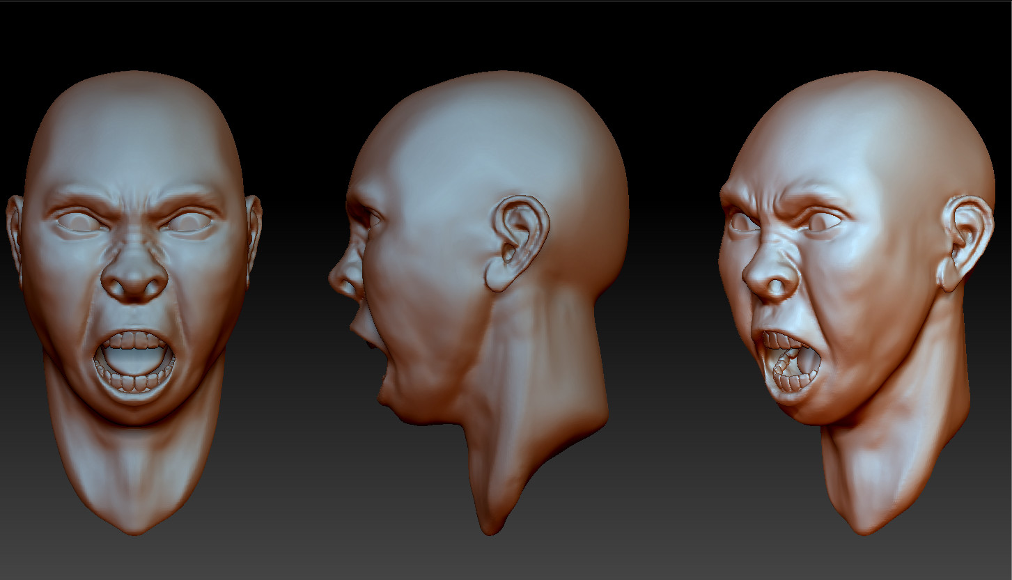 ArtStation - Facial Expression Sculpting