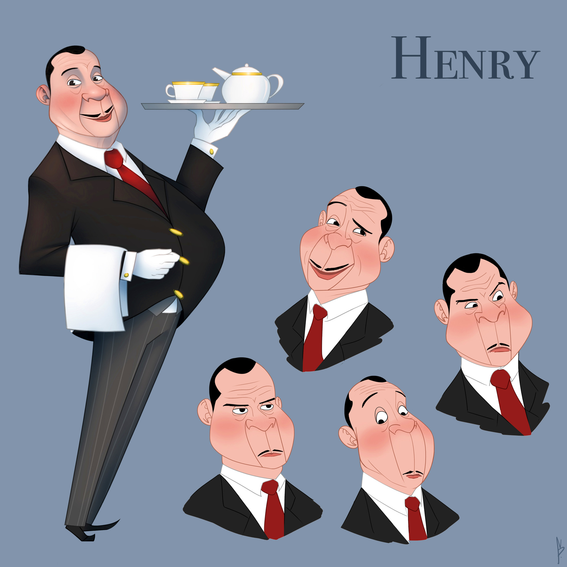 ArtStation - Henry the butler