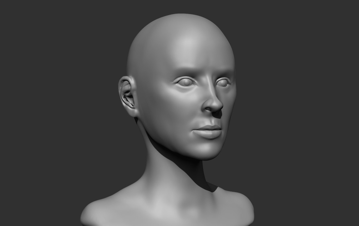 ArtStation - Female head Study