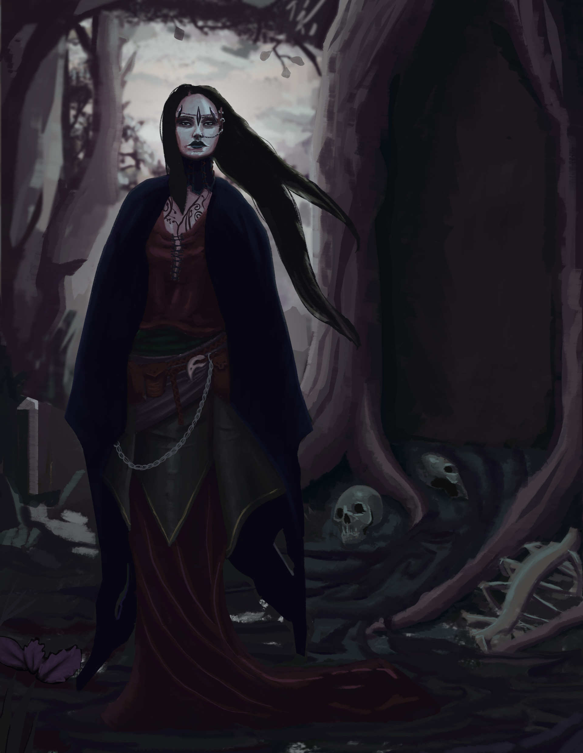 ArtStation - Half Elf Sorcerer