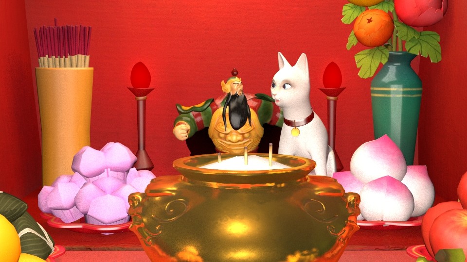 ArtStation - 《關公與貓》”GUAN GONG & CAT”