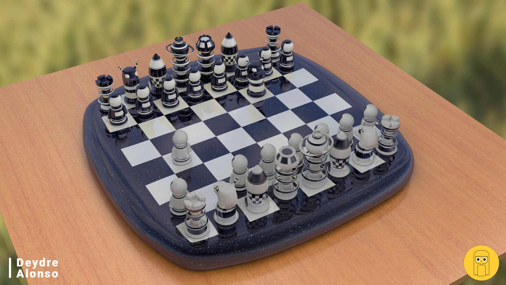ArtStation - Space Chess Set