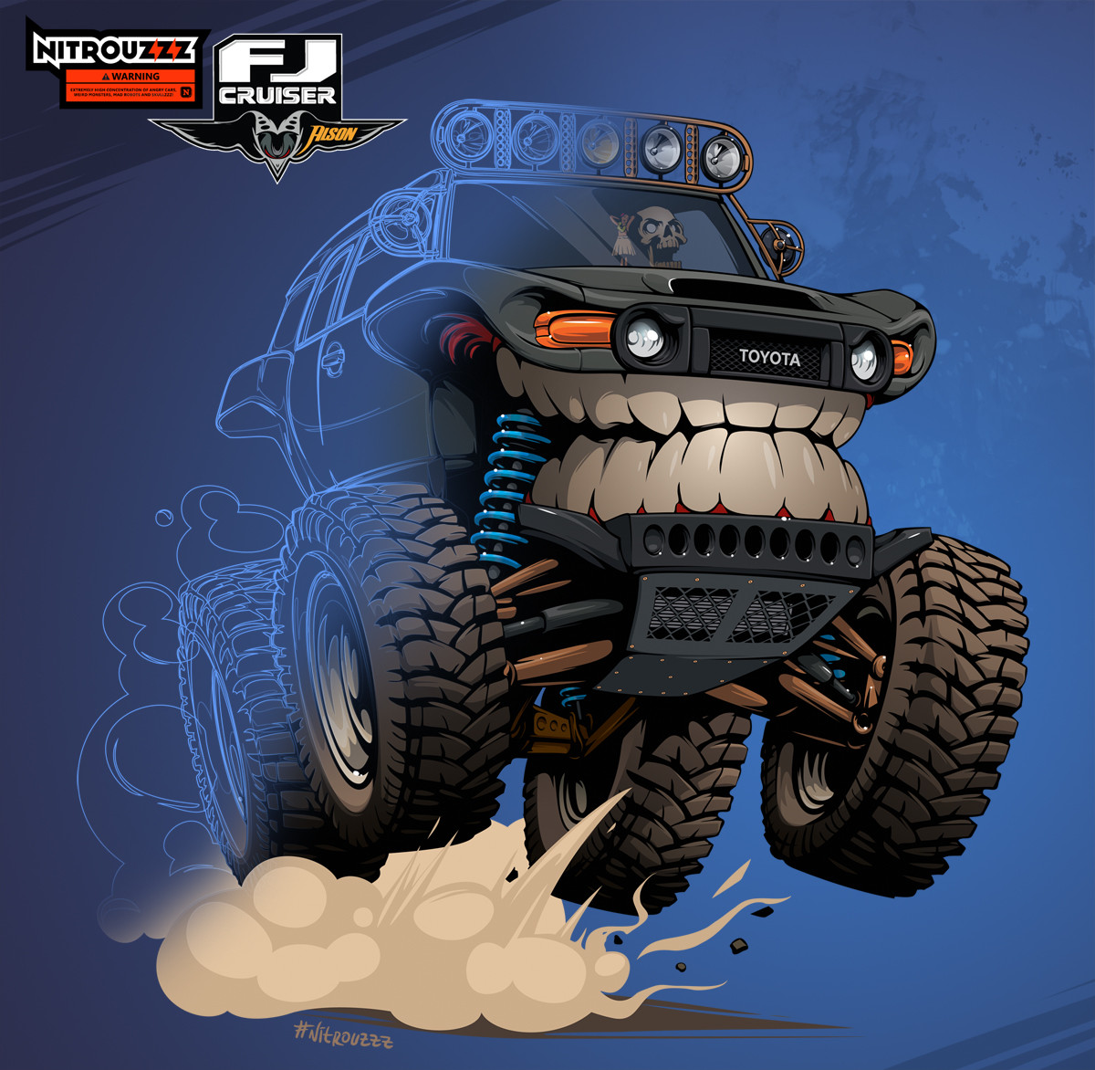 ArtStation - Toyota FJ Cruiser #BeastedUp