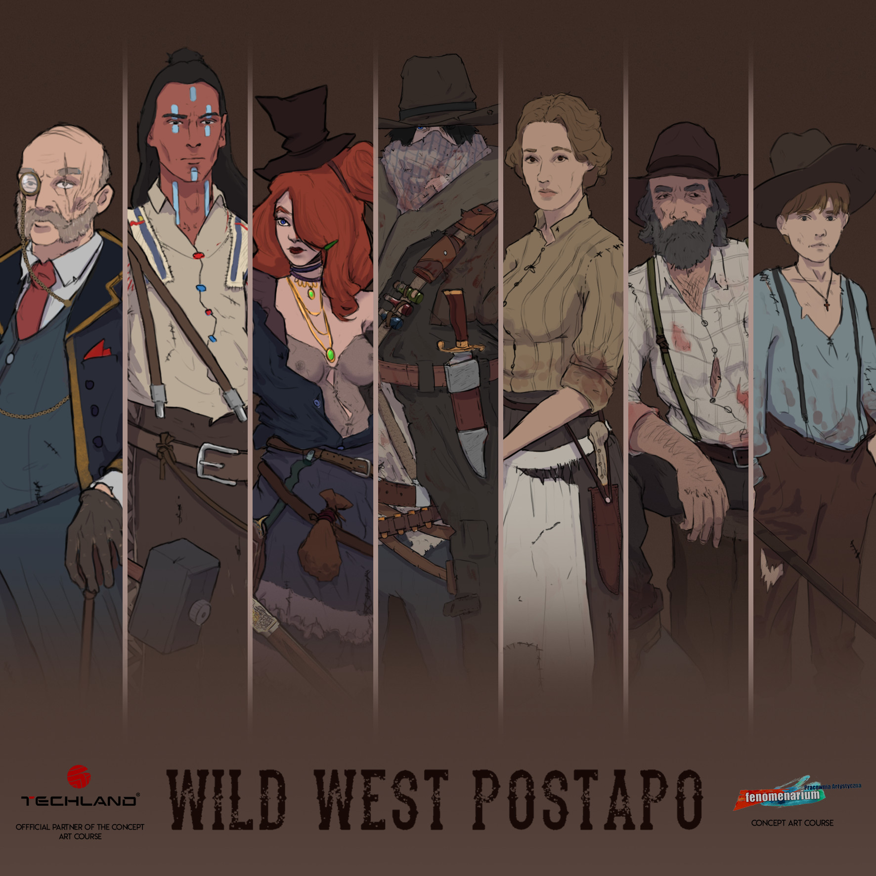 ArtStation - WILD WEST POSTAPO Character group
