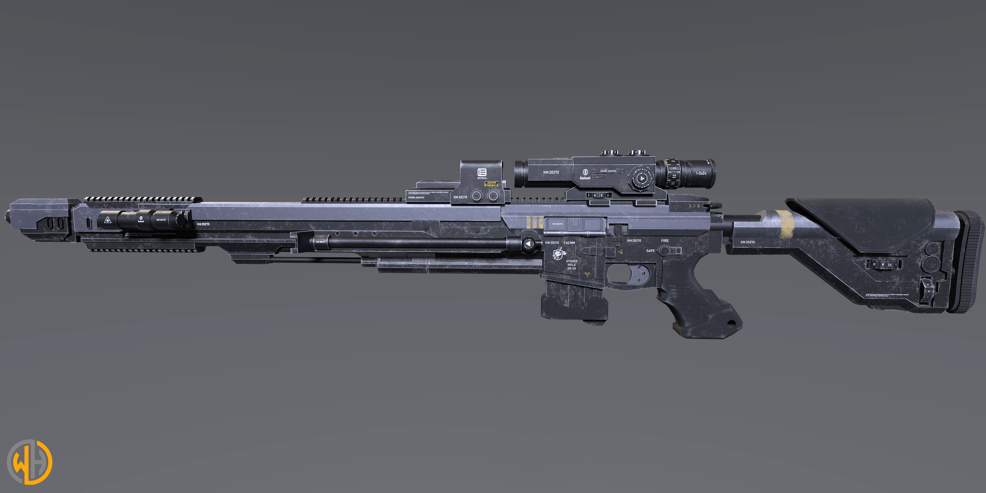 ArtStation - Stoner Rifle (SR) 42 DMR